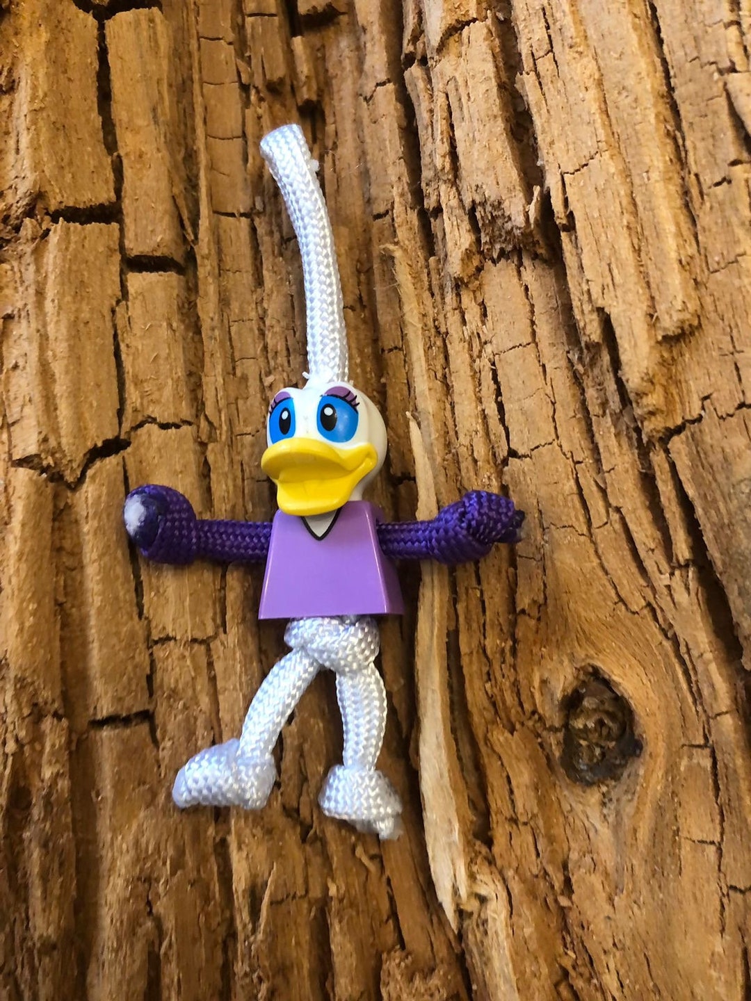 Paracord Minifigure Daisy Duck Keyring - Etsy