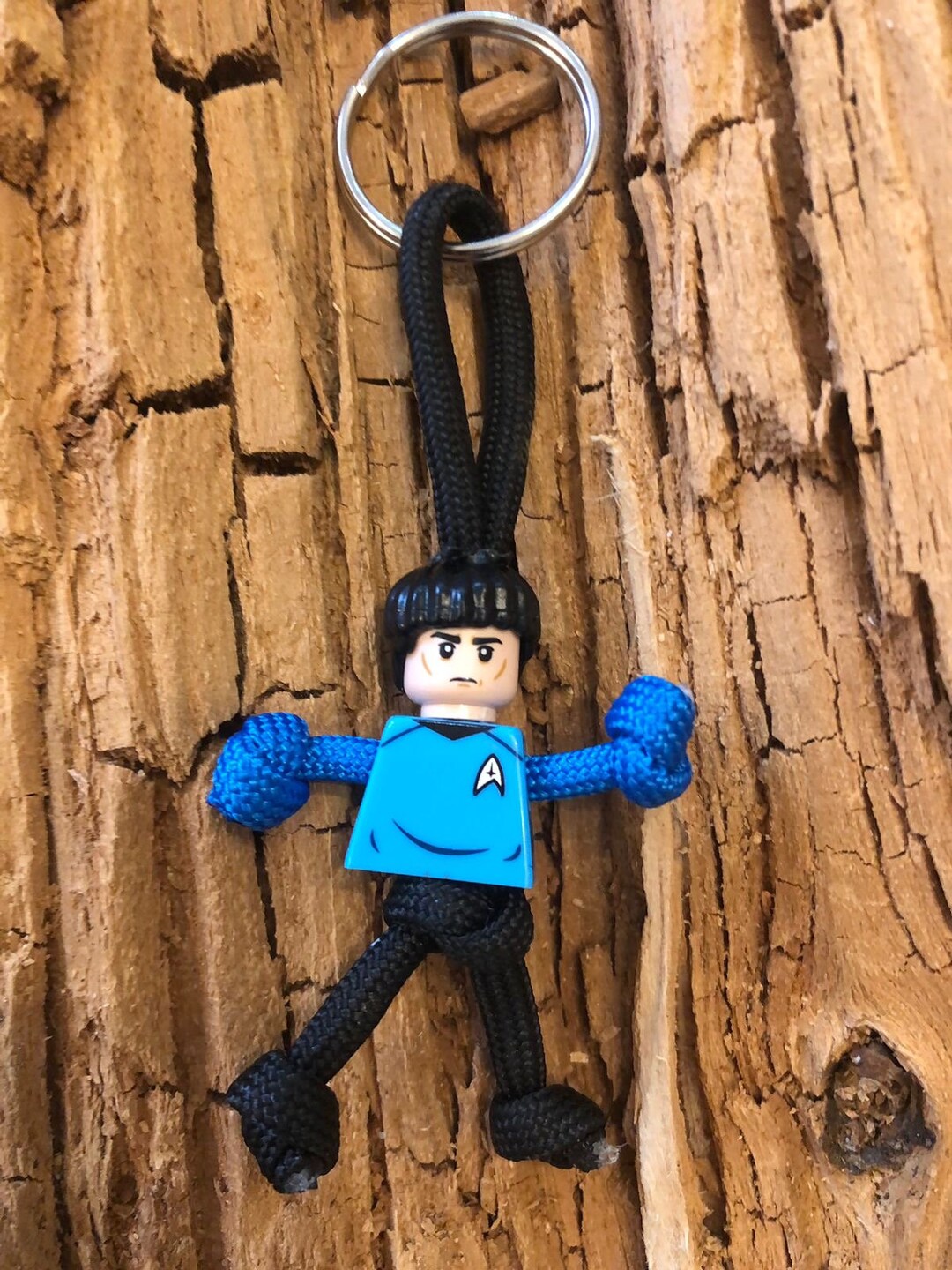 Paracord Minifigure Spock Keyring - Etsy