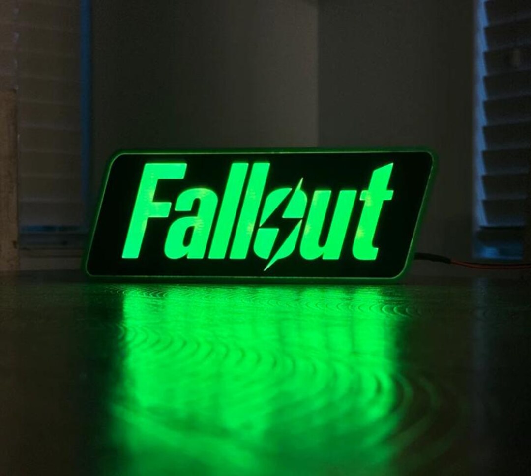 Fallout Logo LED Lightbox (hangable) - Etsy