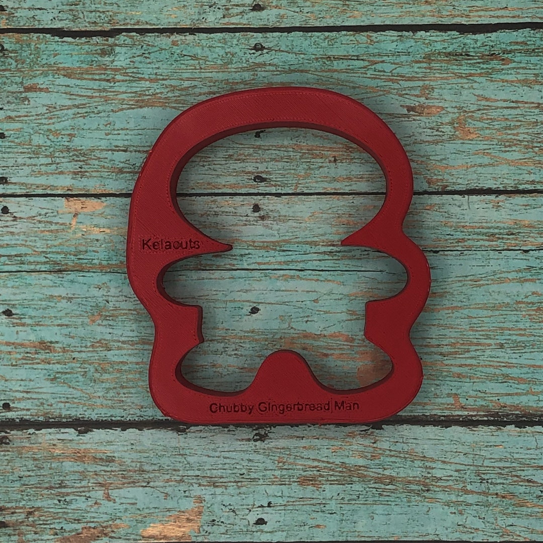 Chubby Gingerbread Man Cookie Cutter - Etsy