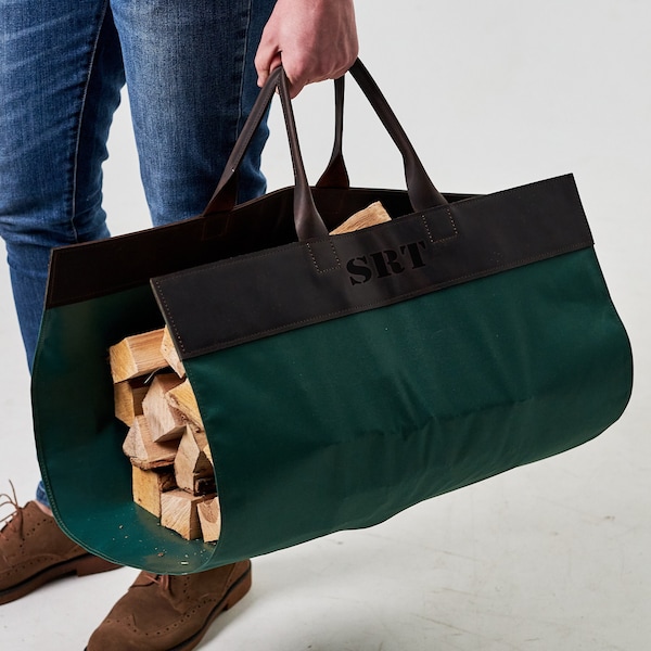 Fire Wood Carrier Personalized - Etsy