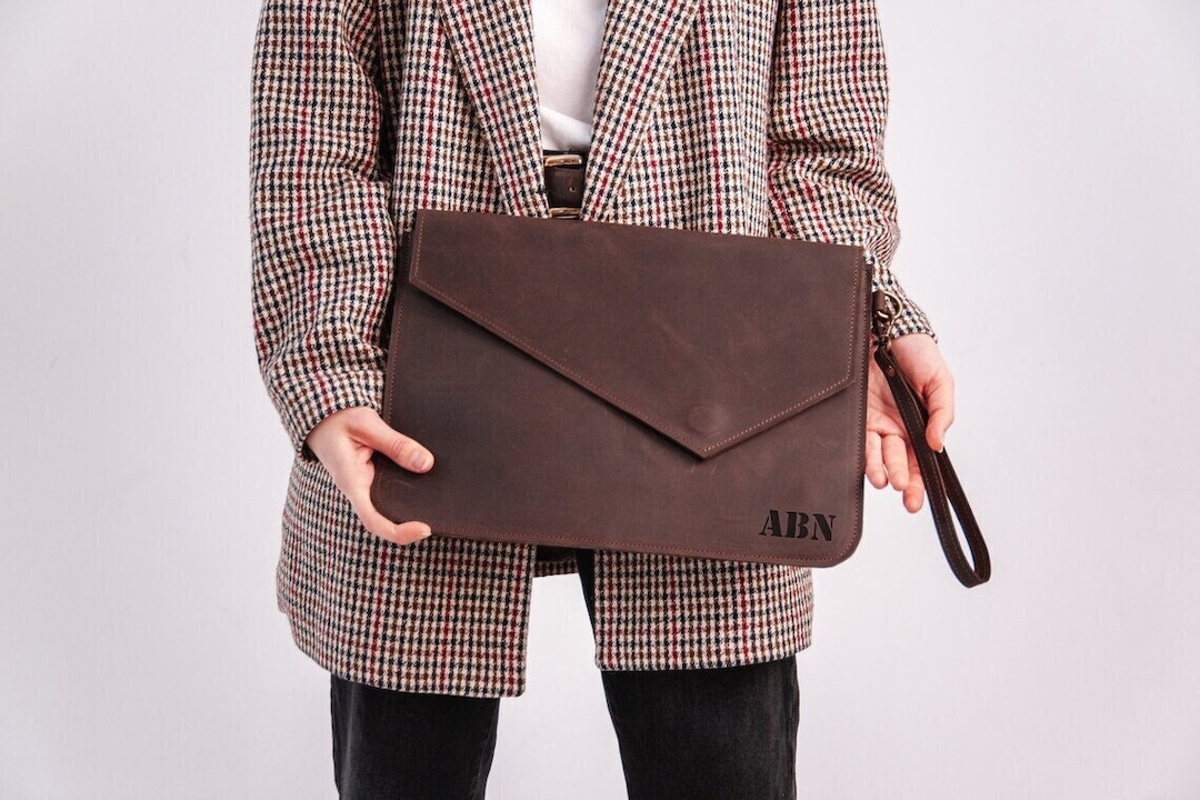 Custom Leather Document Holder, Personalized Document Folder, Leather ...