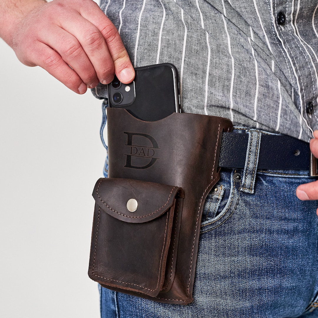 Leather Phone Case for Belt, Leather Phone Holsters, Leather Phone Belt ...