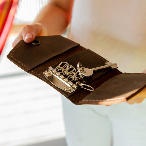 Leather Key Case - Etsy