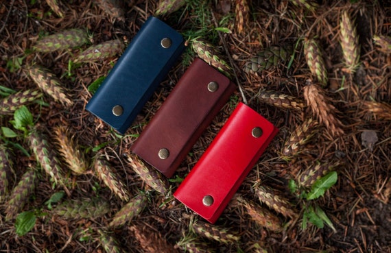 Leather Key Caseleather Key Walletleather Key Holderslim - Etsy