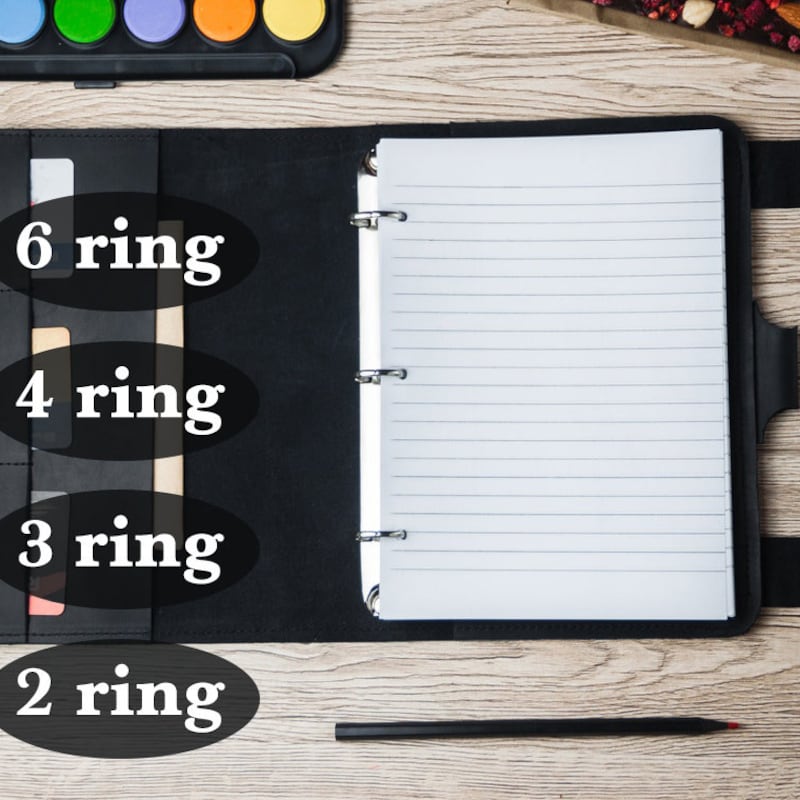 3 Ring Journal - Etsy