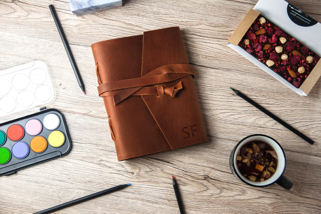 Handcrafted Leather Journal, Engraved Leather Diary, Leather Journal ...