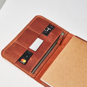 Personalized Leather Notebook With Strap, Engraved Notebook Cover ...