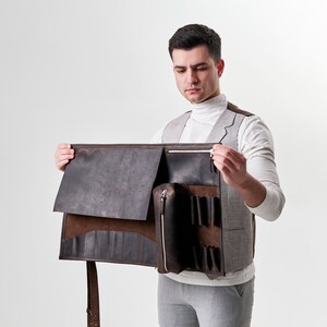 Leather Bartender Bag No Tools, Bartender Roll, Cocktail Tool Roll ...