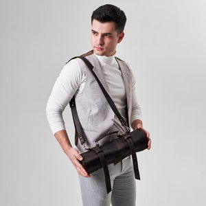 Leather Bartender Bag No Tools, Bartender Roll, Cocktail Tool Roll ...