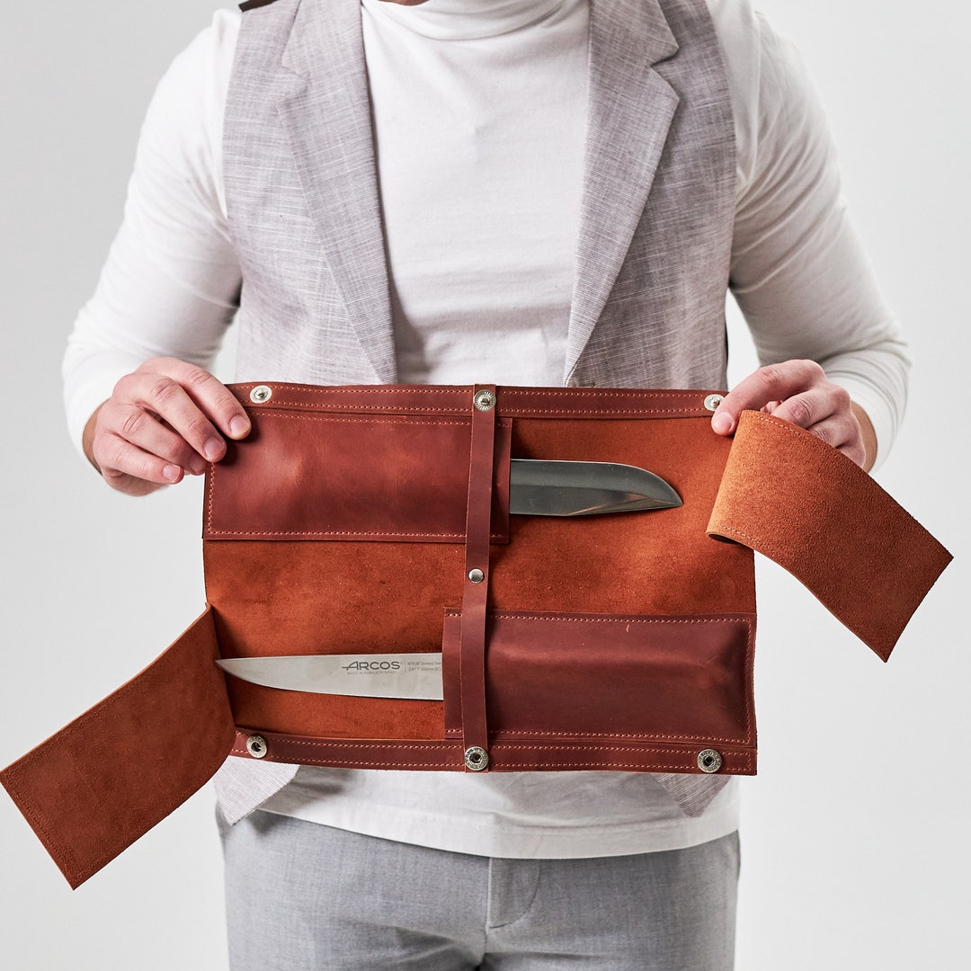Leather Knife Case, Personalized Knife Case, Knife Bags for Chef ...