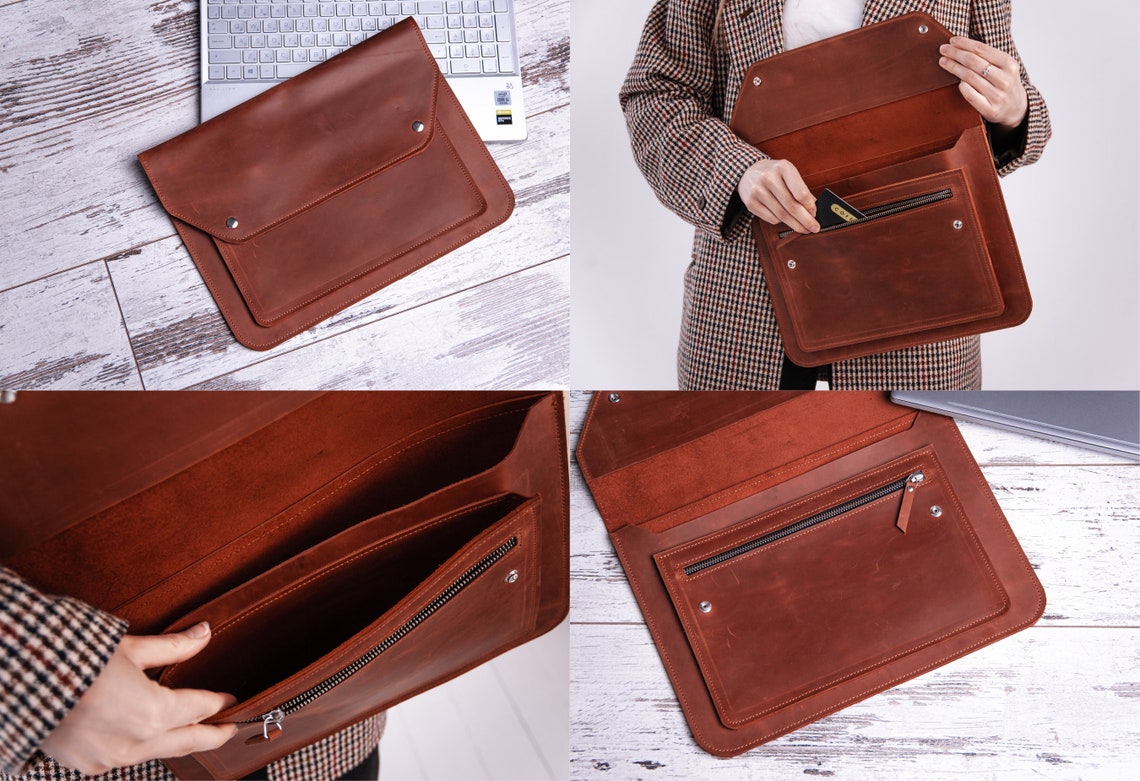 Leather Document Casea4 Document Holderpaper File - Etsy