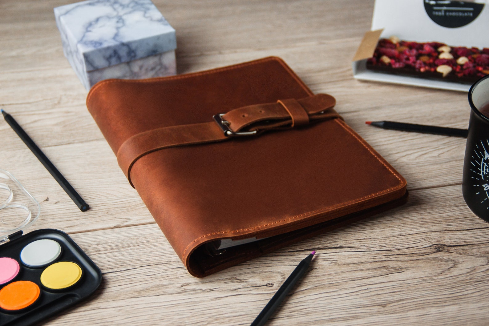 Leather binder 3-ringLeather three ring binderLeather binder | Etsy