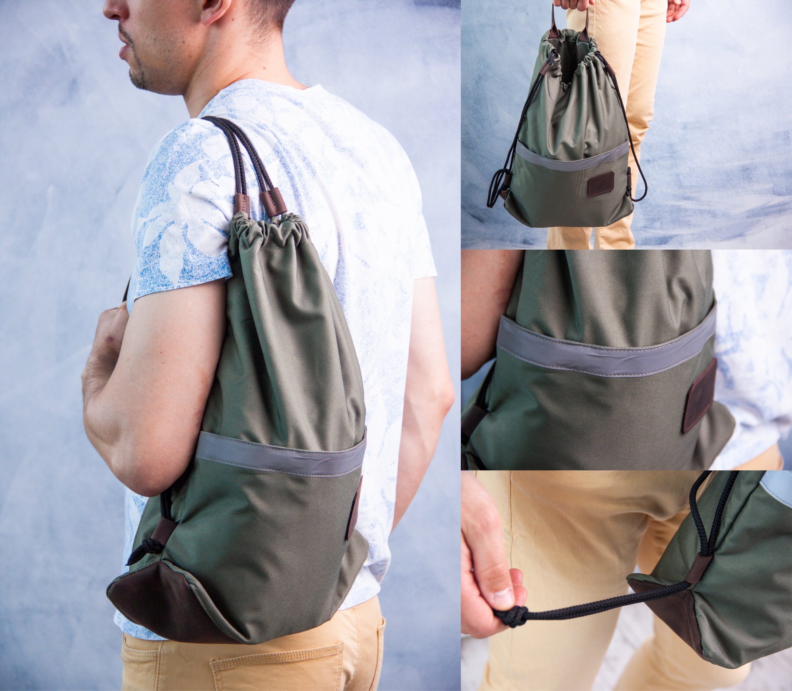 Custom Drawstring Backpack Logo,drawstring Backpack Handmade,drawstring ...