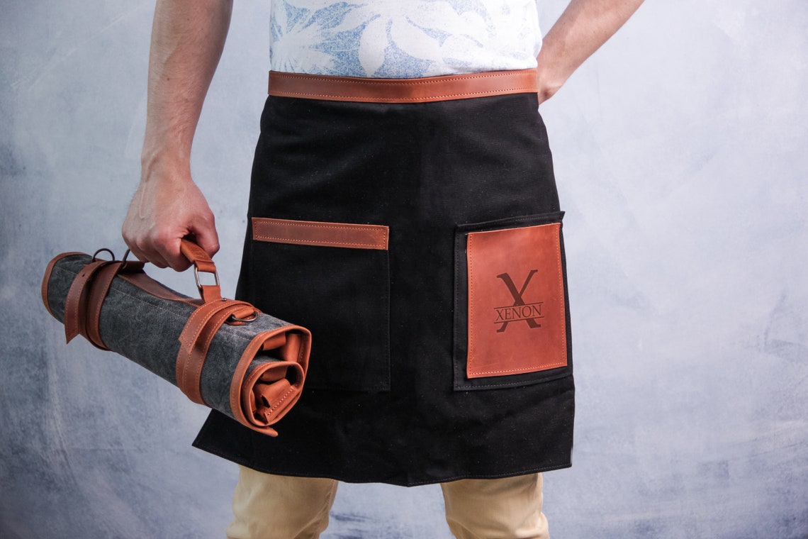 Leather Waist Apronpersonalized Waist Apronhalf Waist Apron | Etsy