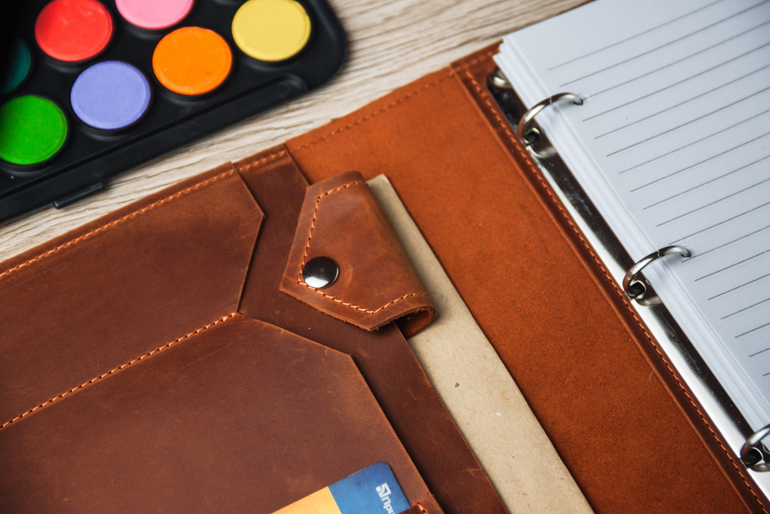 Leather Planner A5 6 Ringleather Planner Binderleather | Etsy