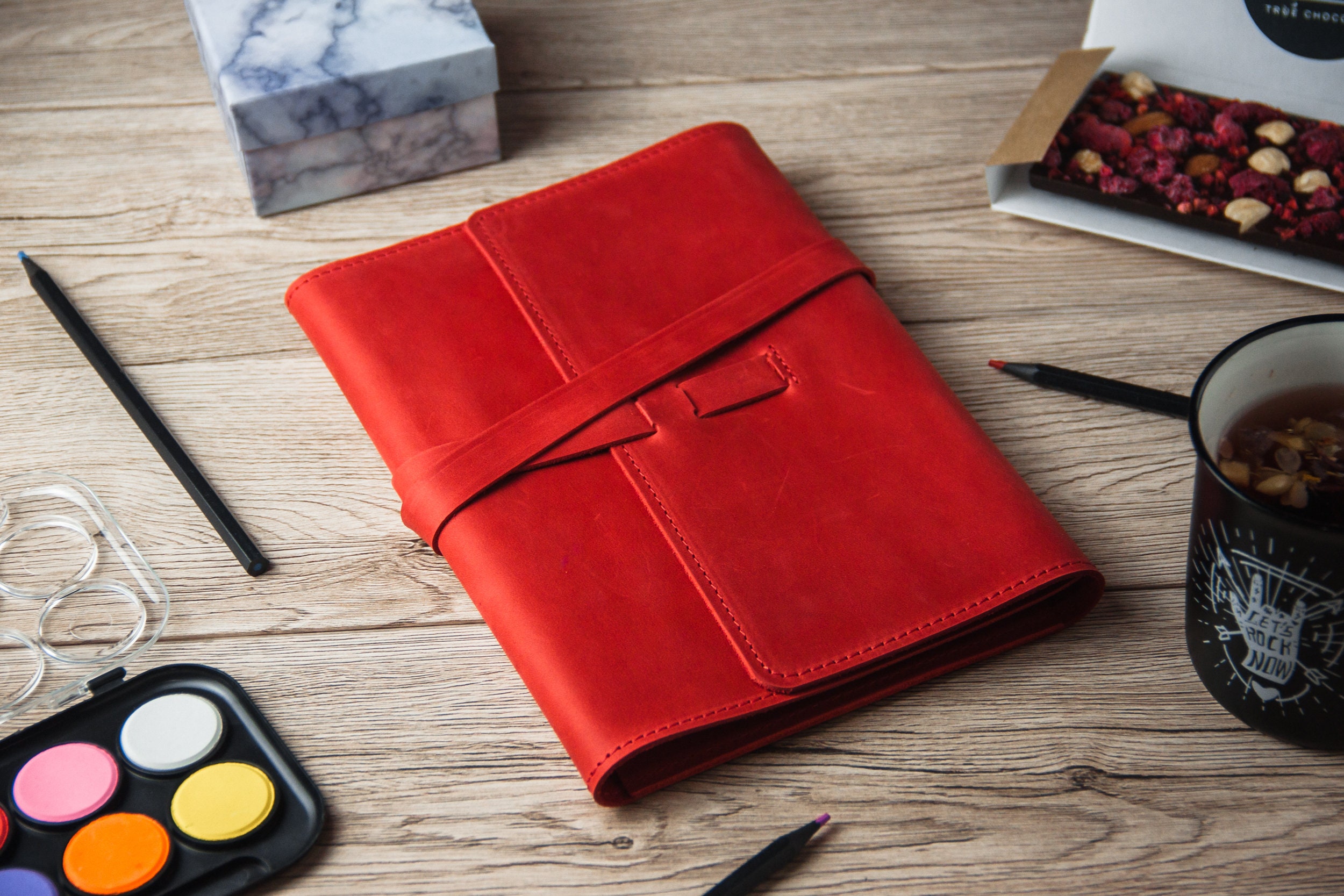 A5 Leather Notebook Coverleather Journal Cover A5leather | Etsy