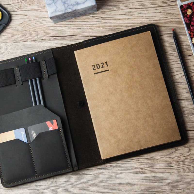 Leather Planner - Etsy