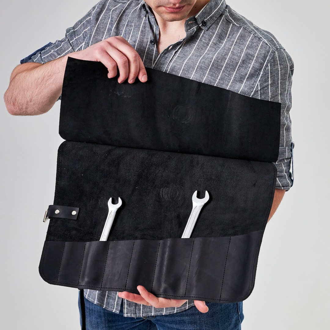 Leather Tool Roll Case, Custom Tool Roll, Leather Tool Organizer, Cars ...