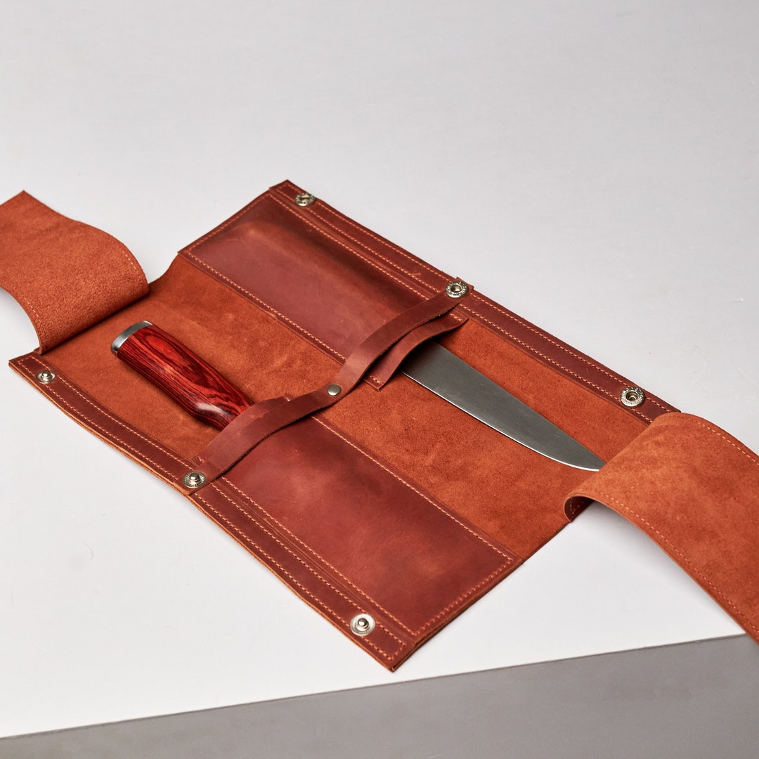 Personalized Knife Case, Leather Knife Case, Chef Knife Case, Knife ...