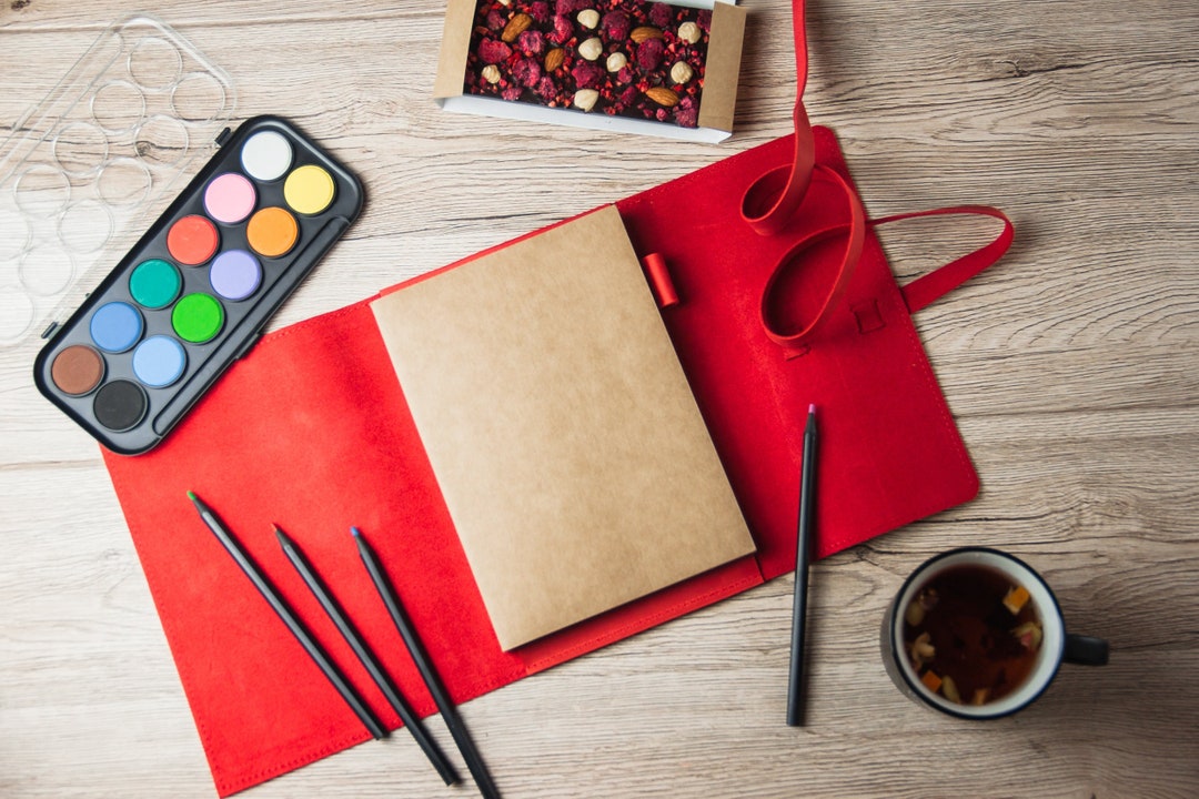 Custom Leather Notebook Cover, Handmade Journal Cover, Notebook Cover ...