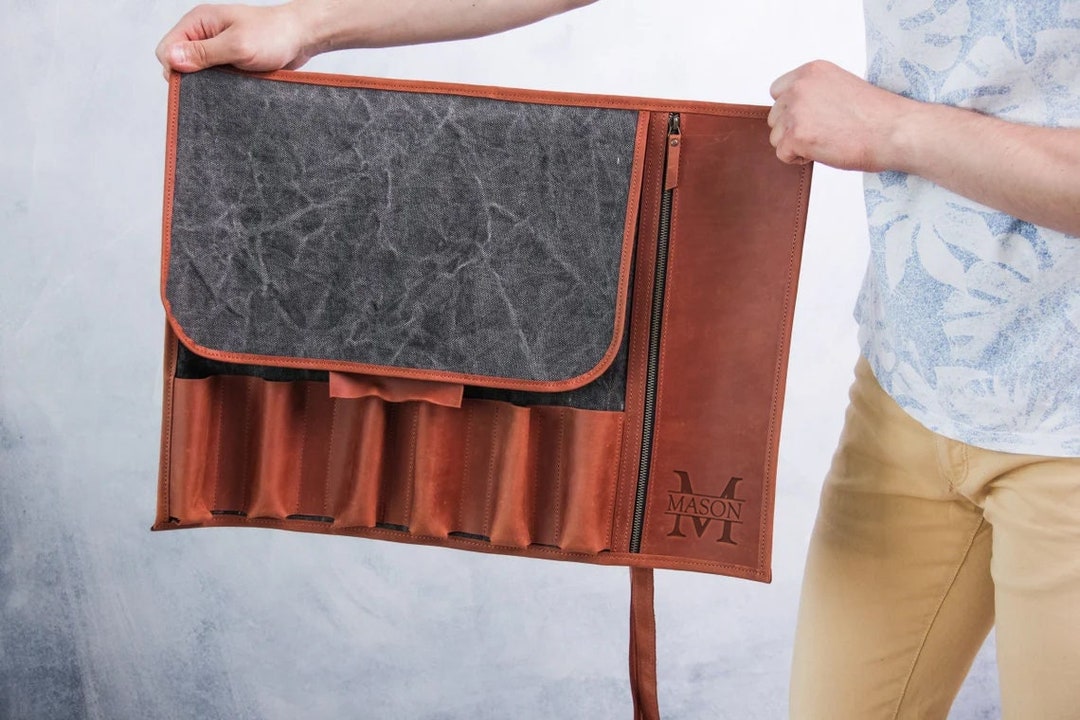 Knife Storage Roll,canvas Chef Knife Roll,chef Roll Bag,knife Roll Bag ...