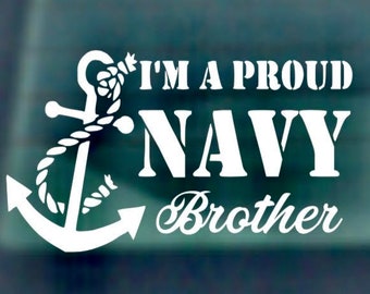 Proud Navy Brother - Etsy