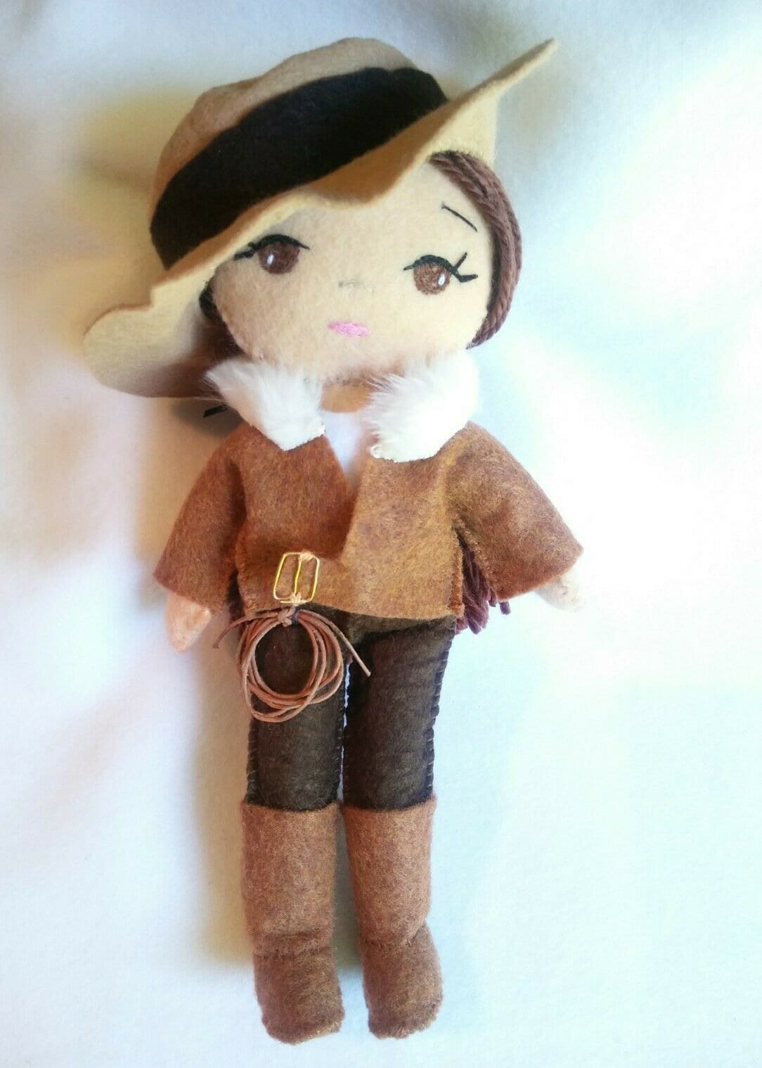 Indiana Joni Hand Stitched Felt Doll - Etsy UK