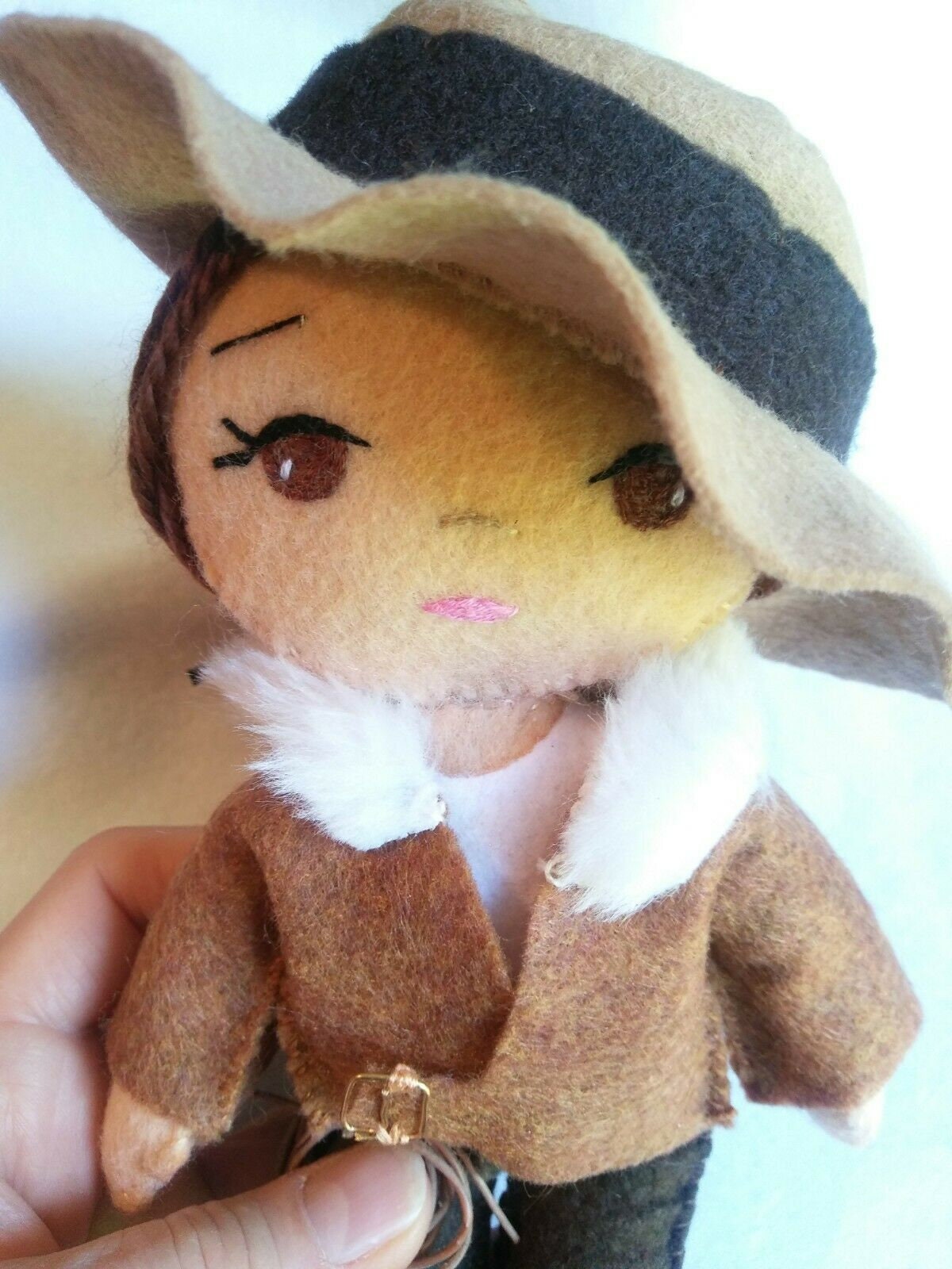 Indiana Joni Hand Stitched Felt Doll - Etsy UK