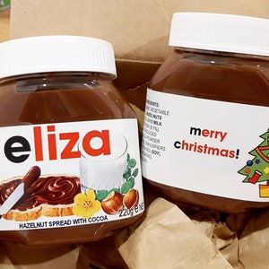 Nutella Jar With Personalised Custom Labels Made to Order - Nutella Jar ...