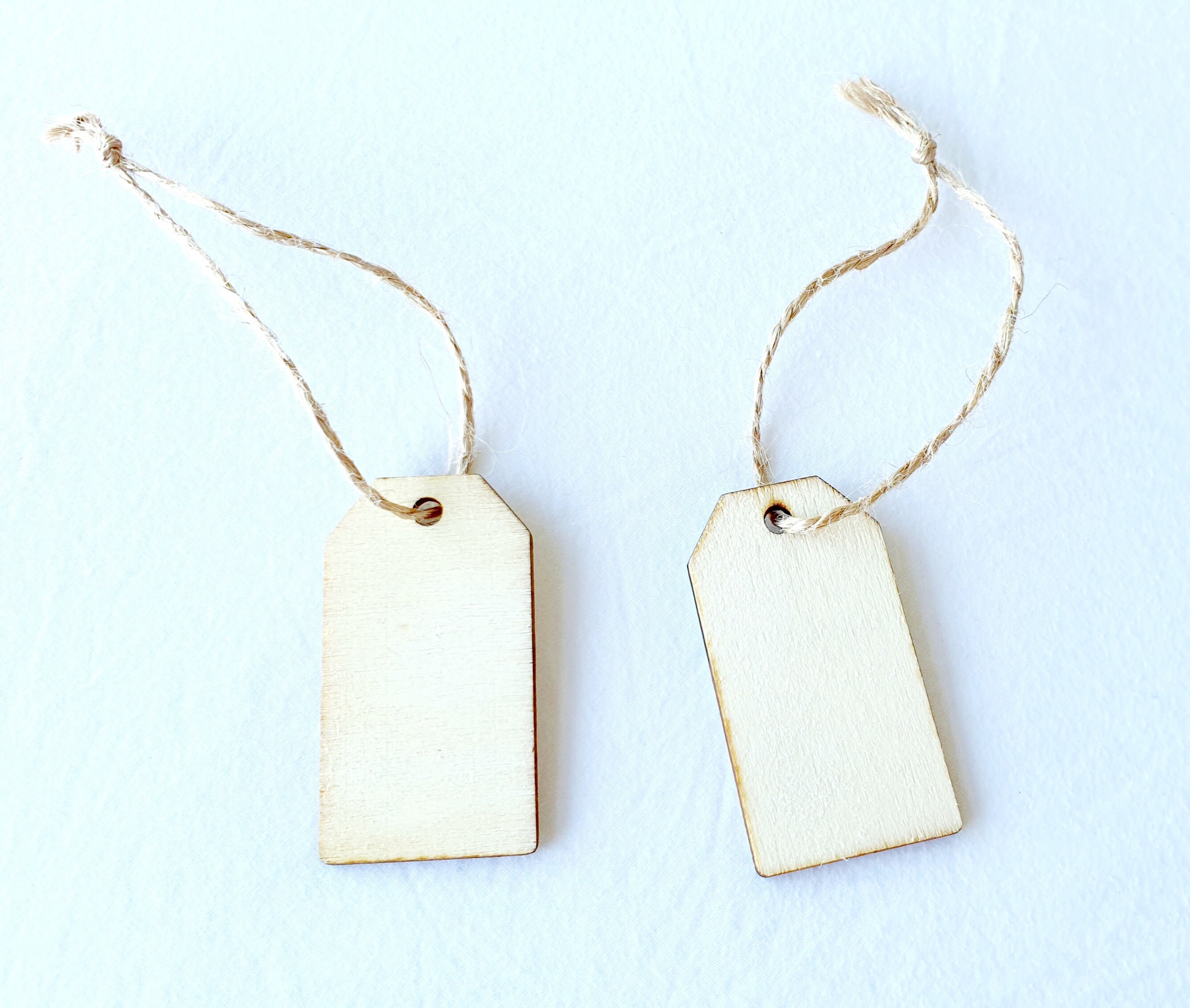 Wooden Tag With Jute String - Etsy