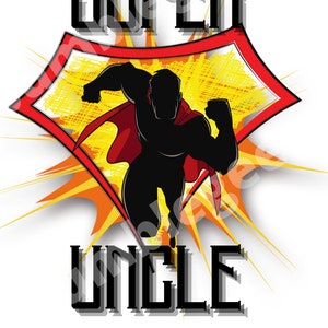 Super Uncle, Superhero, Comic, Best Uncle, Father's Day, PNG, JPEG - Etsy