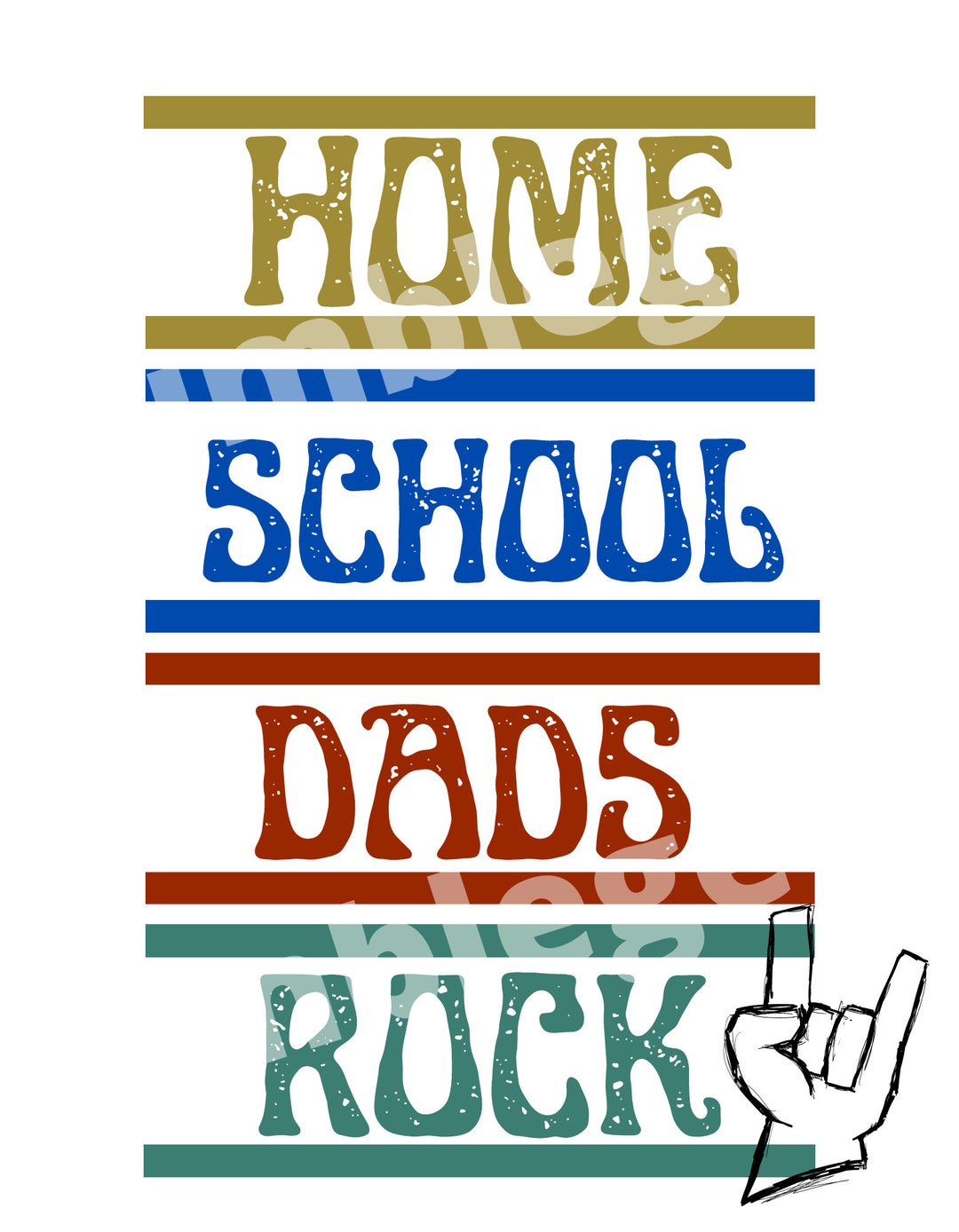 Homeschool Dads Rock, PNG, Jpeg, School, Dad, School, Homeschool - Etsy