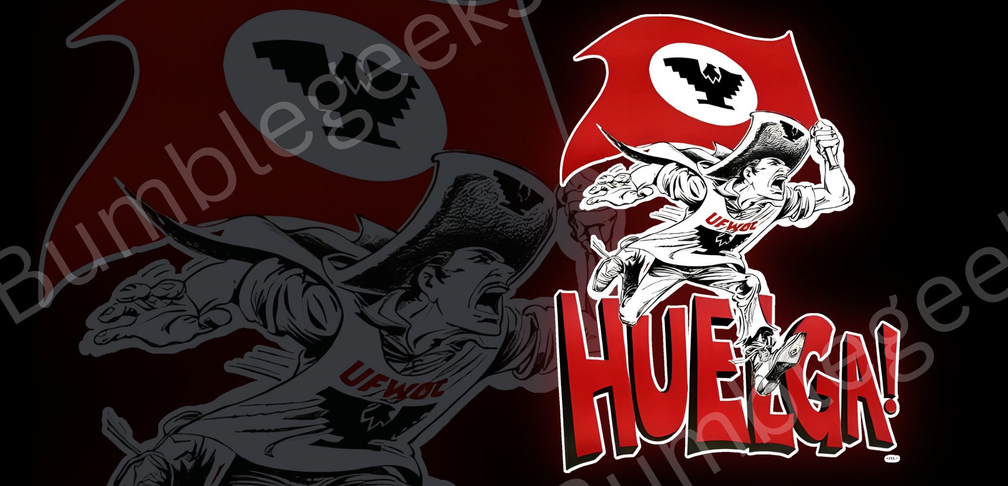 Huelga Wraparound Mug Template, Chicano, Mexican American, PNG ...