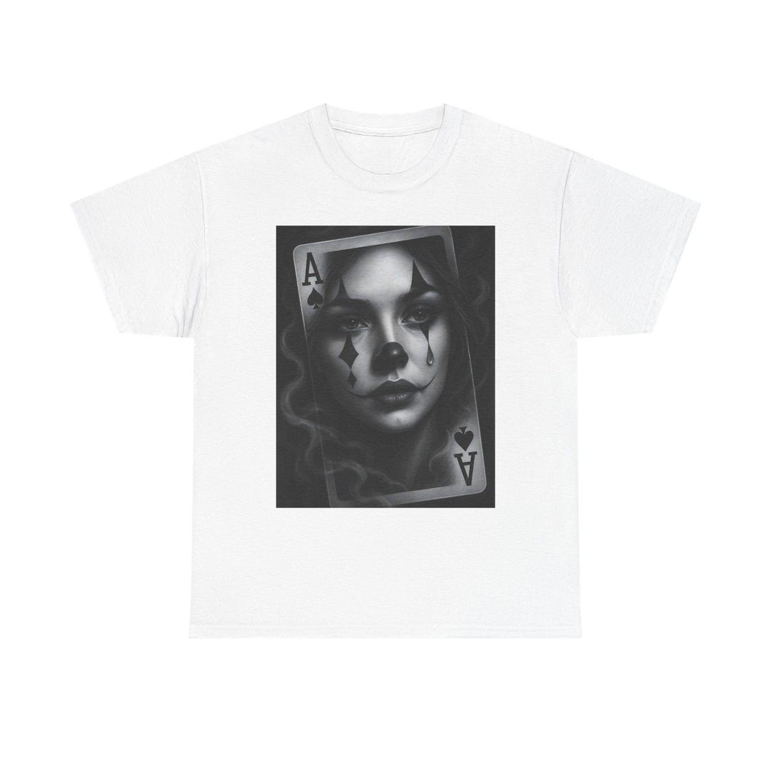 Ace of Spades Clown Girl T-shirt - Etsy