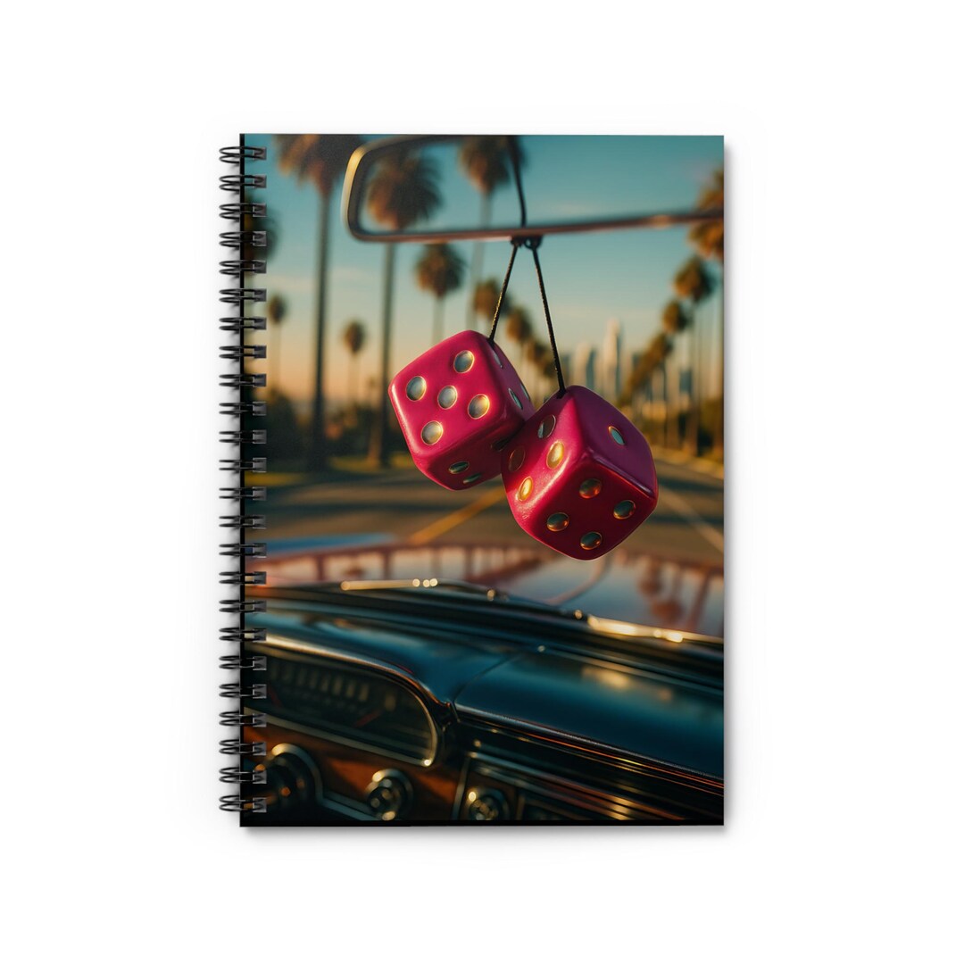 Fuzzy Dice Spiral Notebook - Etsy