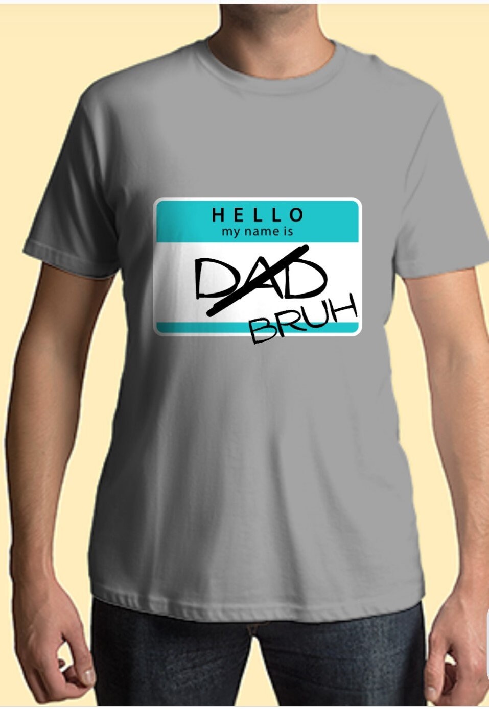 Hello My Name is Dad/bruh, Father's Day, PNG, SVG, Jpeg, Teen Slang - Etsy