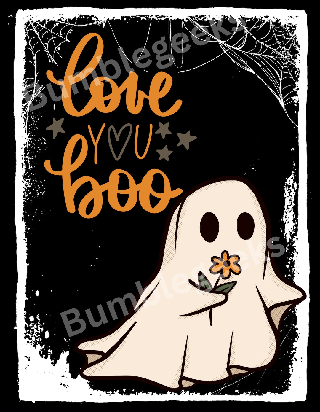 Love You Boo PNG, JPEG, Halloween, Ghost, Cute - Etsy