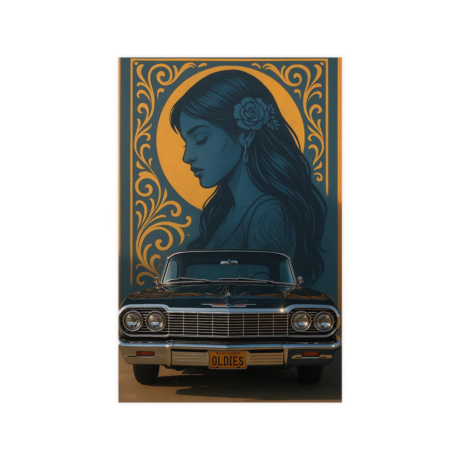 Oldies Lowrider Poster - Etsy