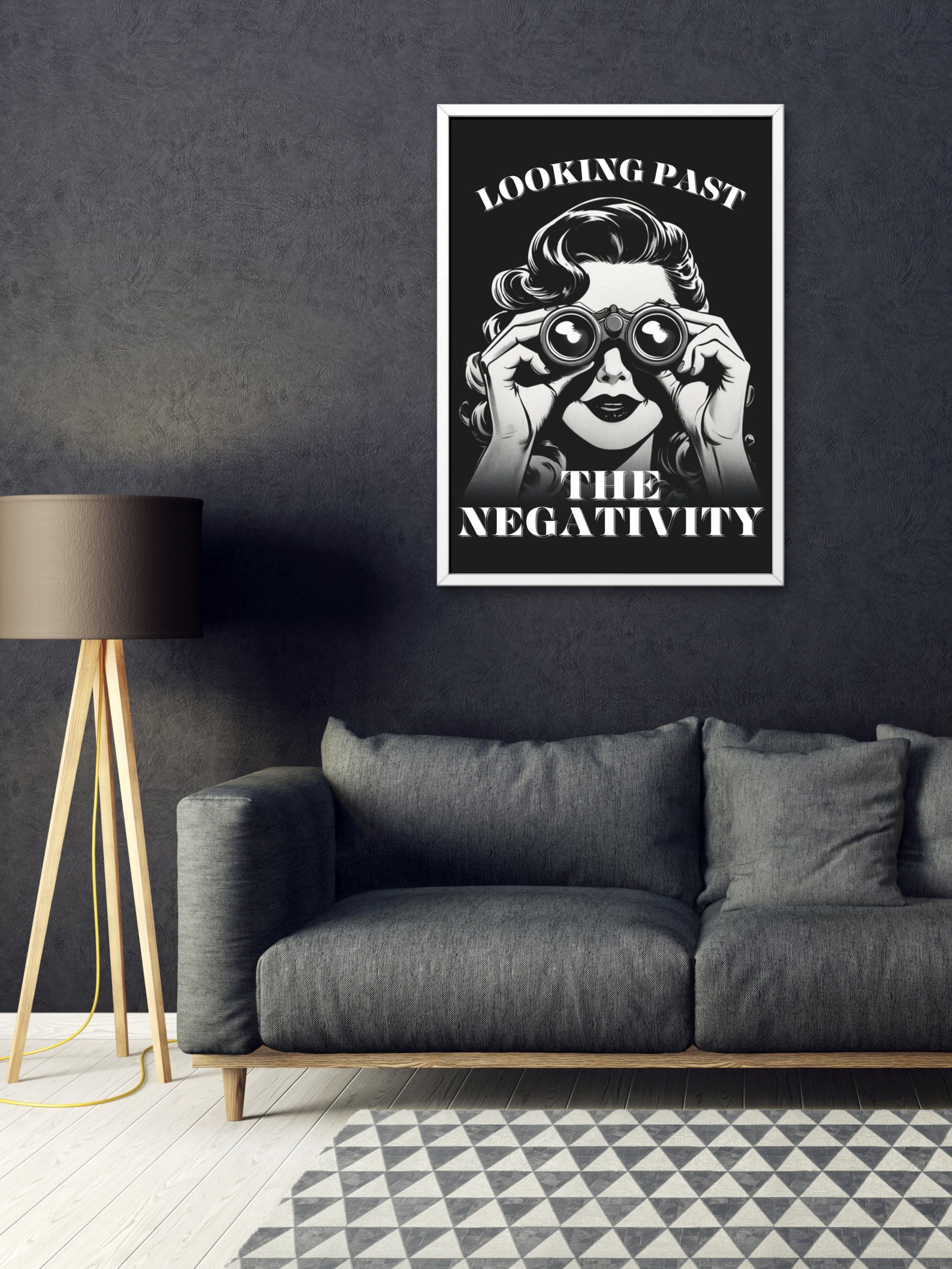 Looking Past the Negativity, PNG, JPEG, Retro, Inspirational, Quote - Etsy