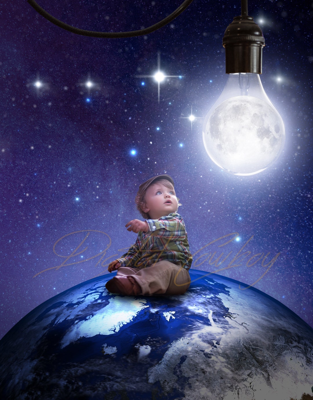 Moon Digital Background, Outer Space Outer Space Digital Background ...