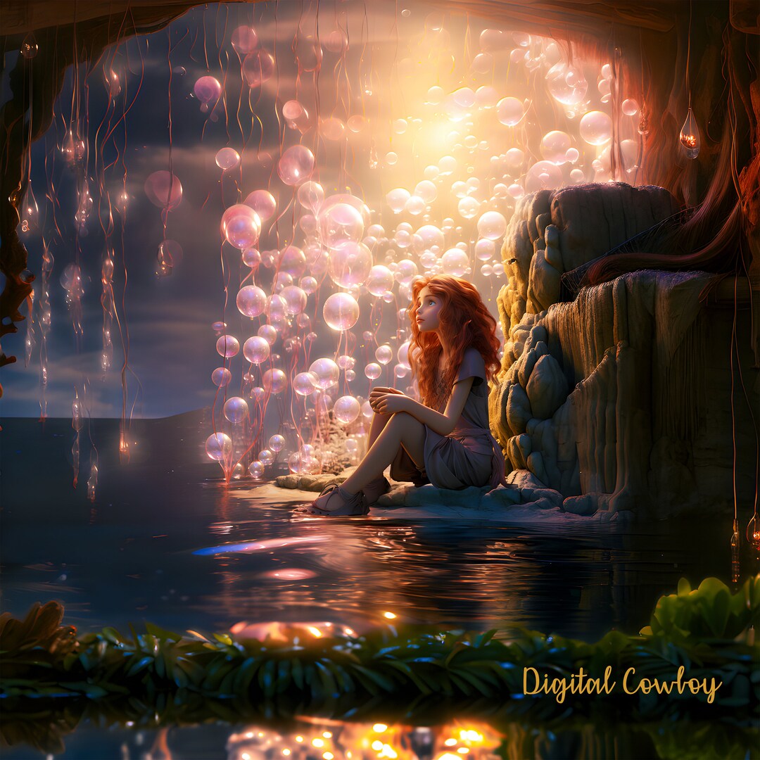 Fantasy Cave Digital Background | Magical Digital Backdrop ...
