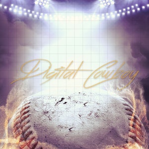 Baseball Digital Background, Baseball Player Backdrop, for Composite ...