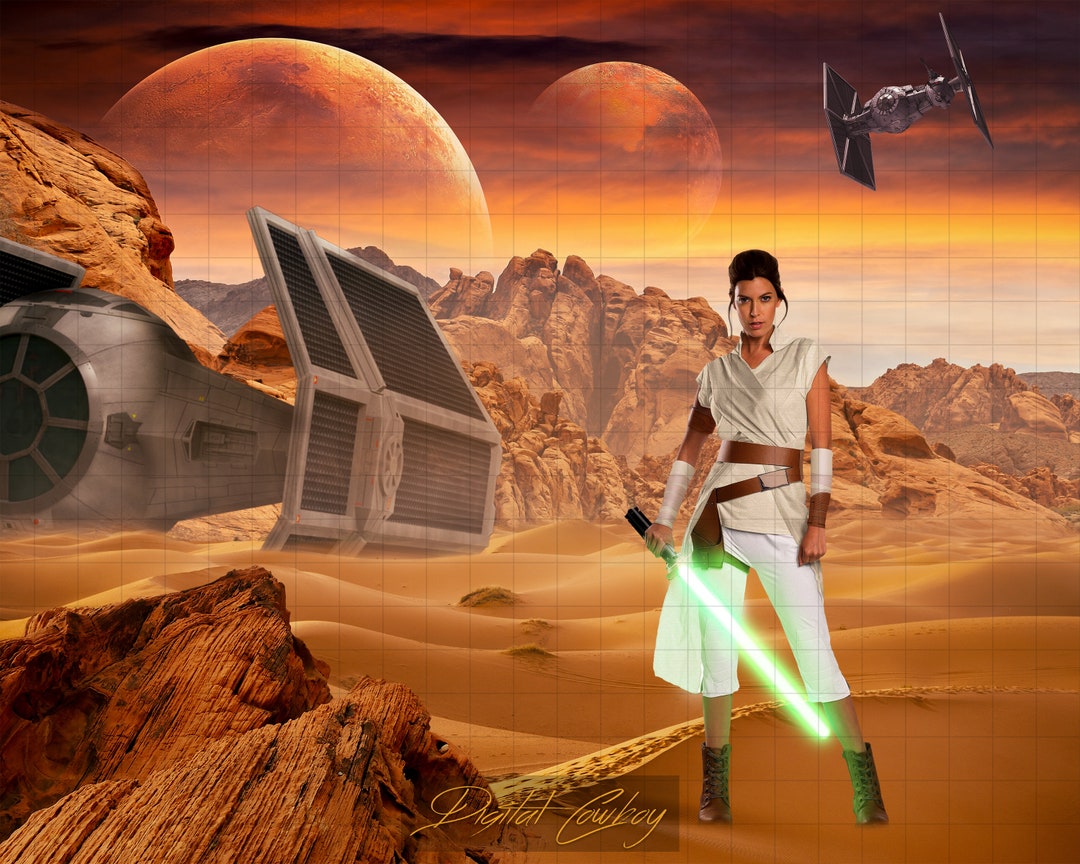 Sci-fi Digital Background, Star Wars Digital Background, Space Desert ...