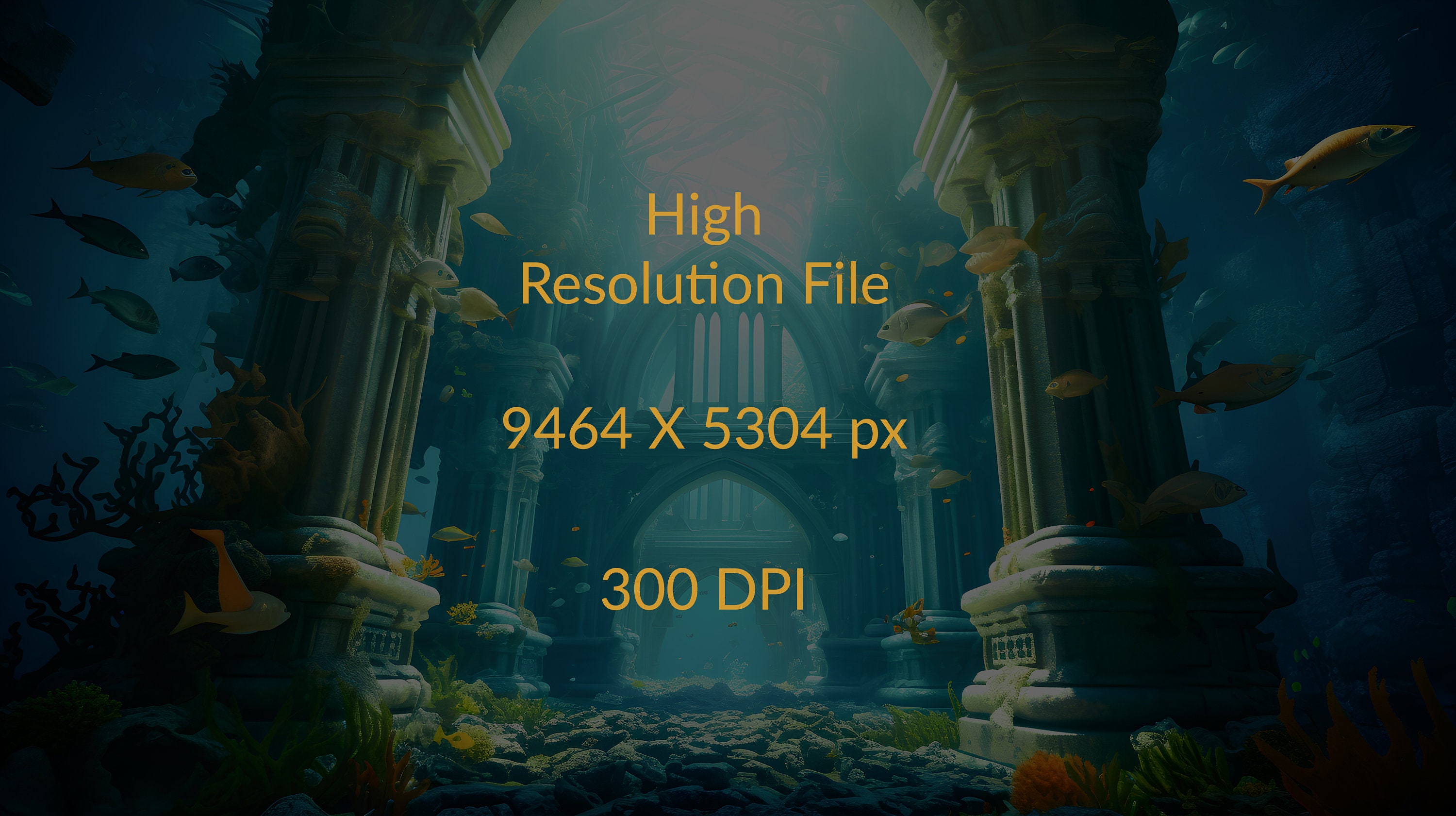 Atlantis Throne Room Digital Backdrop: Underwater Superhero Composite ...