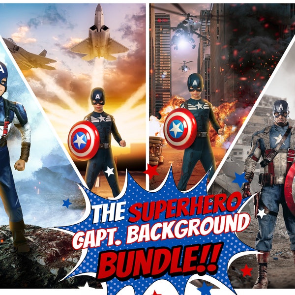 Captain America Backdrop - Etsy