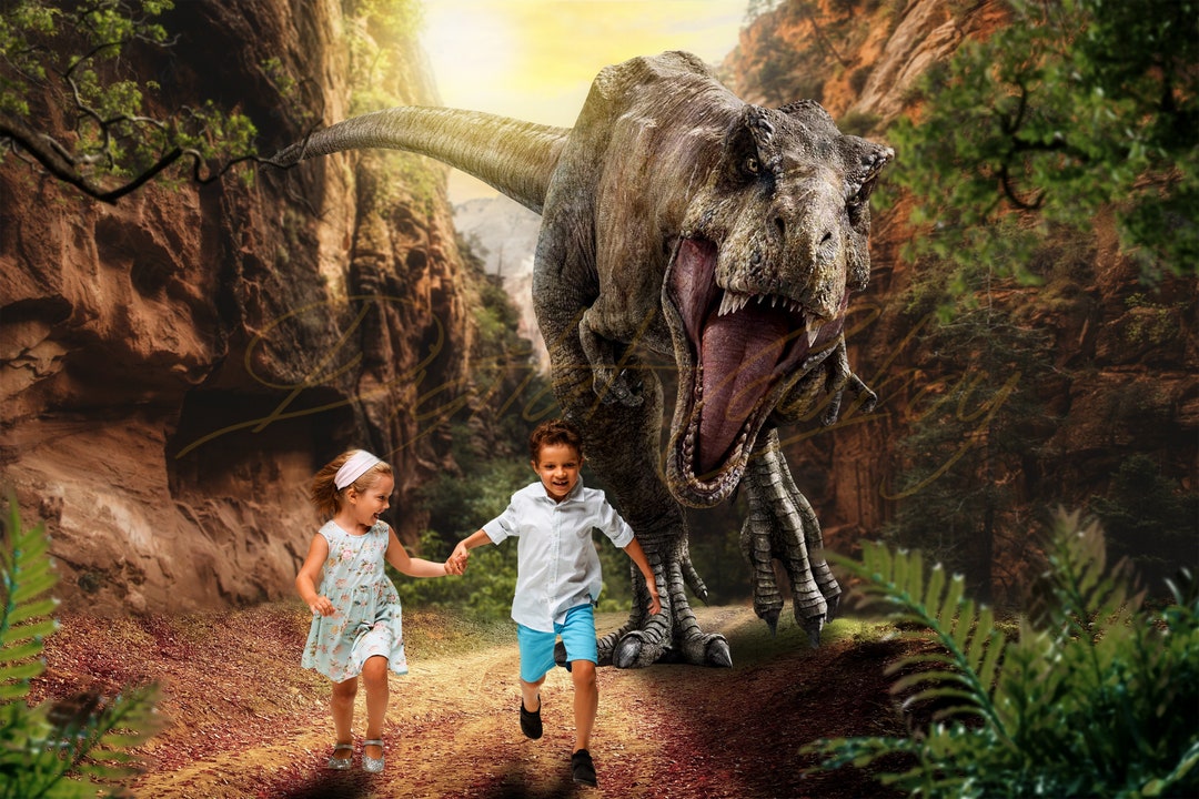 Running With T-rex Digital Background, T-rex Digital Background ...