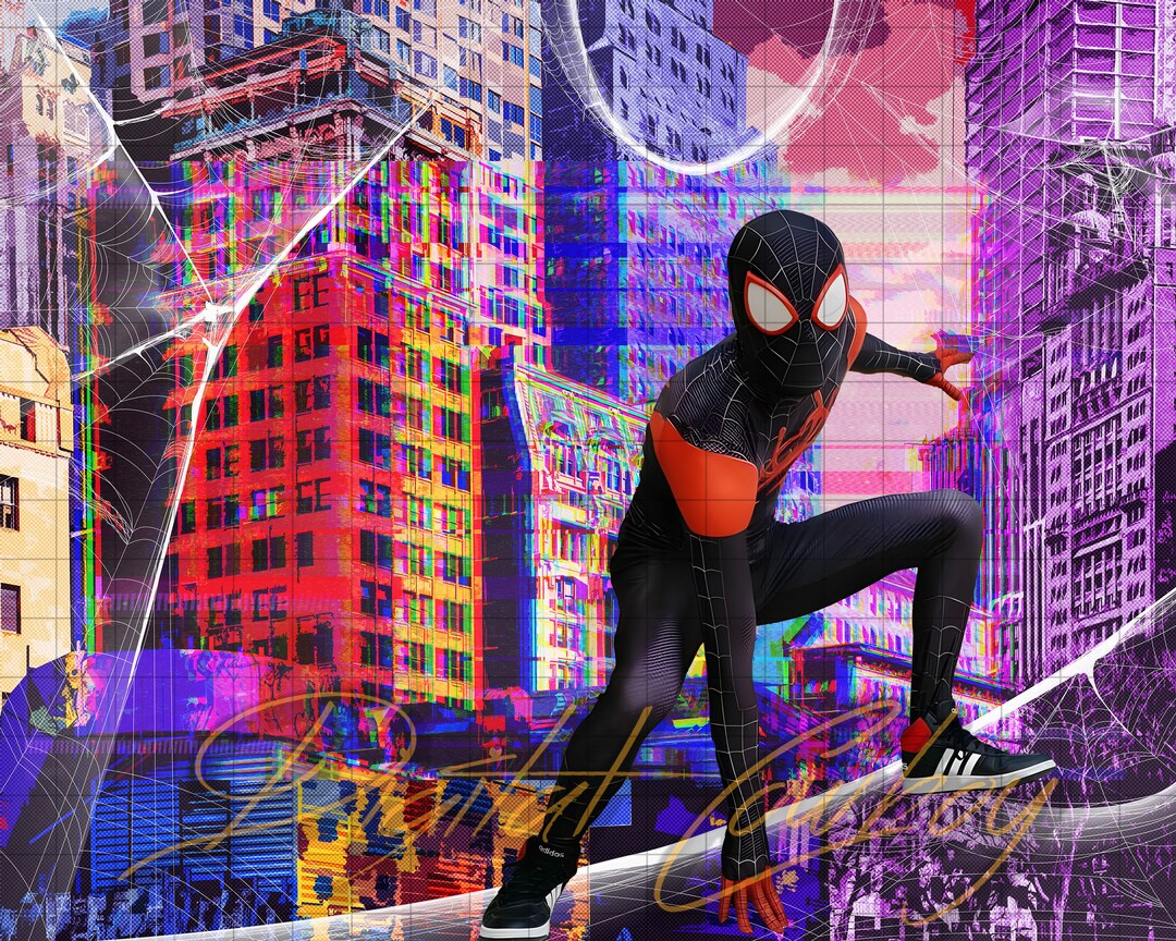 Spider-man Spiderverse Backdrop Comic Book-themed Backdrop Spider-man ...