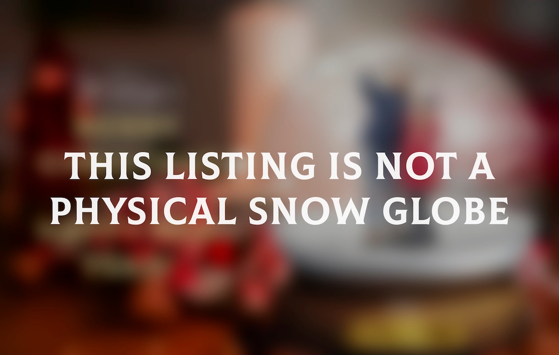 DIGITAL Snow Globe Christmas Photo Card Personalized - Etsy