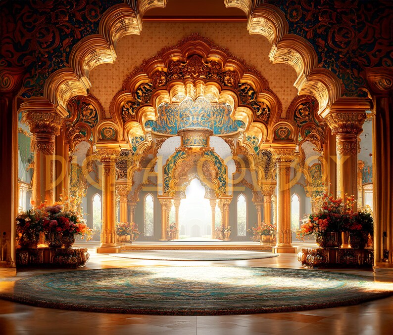Arabian Princess Palace Digital Backdrop: Jasmine Theme (digital ...
